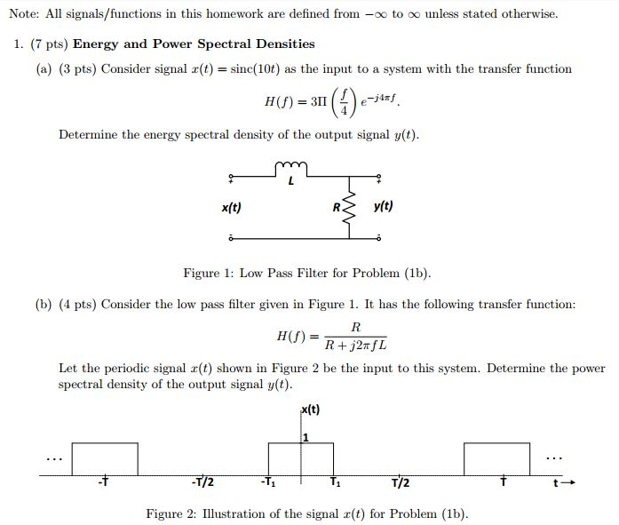 Solved Consider signal x(t) = sinc(10t) as the input to a | Chegg.com