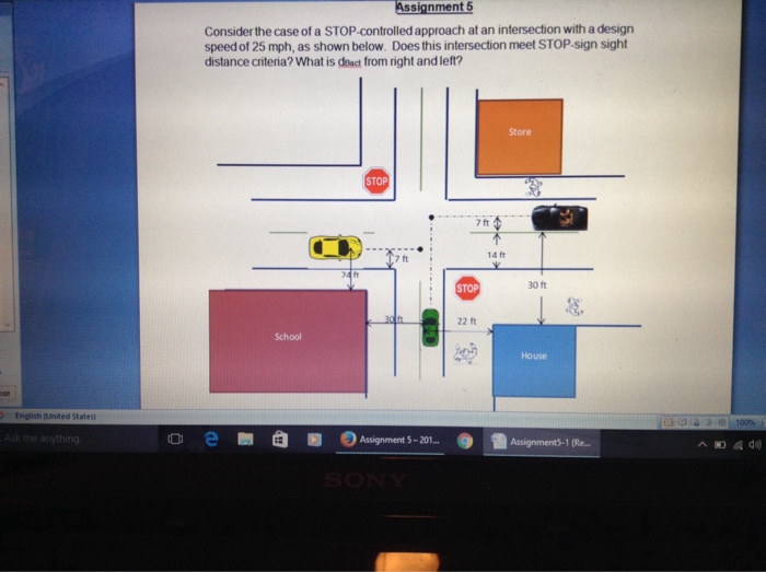 Consider the case of a STOP controlled approach at an | Chegg.com