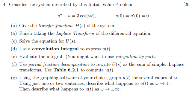 Solved 4. Consider the system described by this Initial | Chegg.com