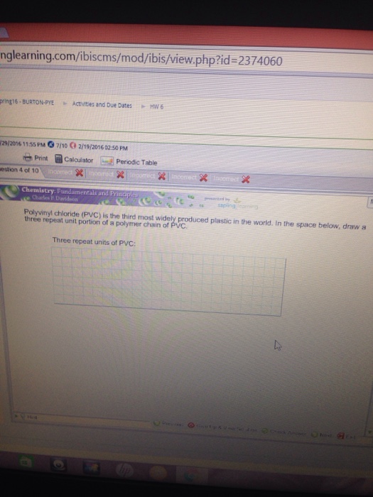 Solved Polyvinyl chlorided (PVC) is the third most widely | Chegg.com
