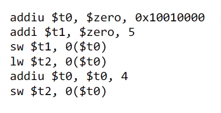 Solved replace the last two lines with a single MIPS | Chegg.com