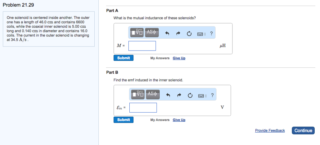 Solved One solenoid is centered inside another. The outer | Chegg.com
