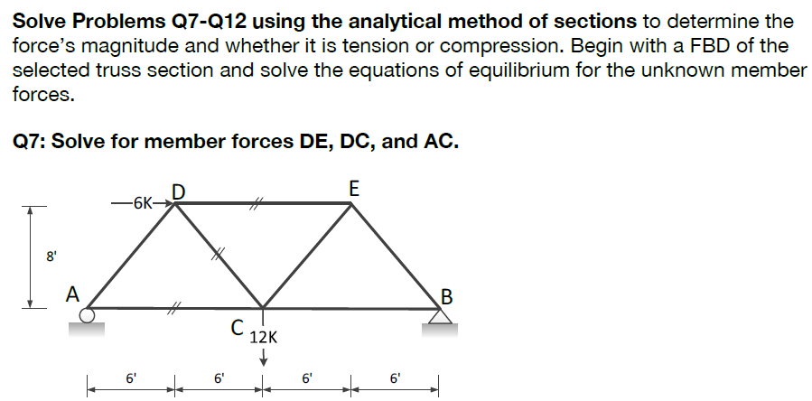 Solved Solve Problems Q7-Q12 using the analytical method of | Chegg.com