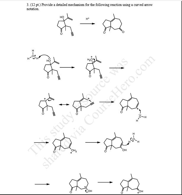 Solved Provide a detailed mechanism for the following | Chegg.com