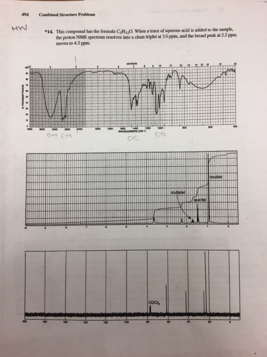 Solved 14. This compound has the formula C5H12O. When a | Chegg.com