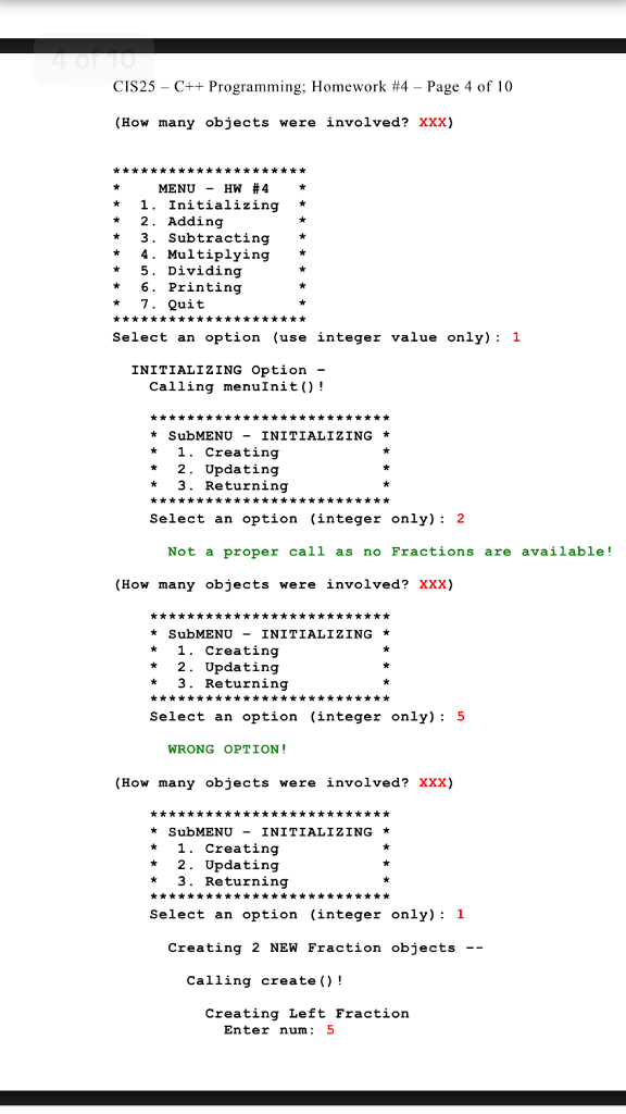 Solved CIS25-C++ Programming: Homework #4-Page 2 of 10 1. | Chegg.com