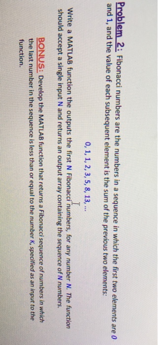 Solved Fibonacci numbers are the numbers in a sequence in | Chegg.com