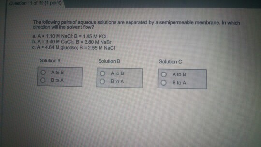 Solved The following pairs of aqueous solutions are | Chegg.com