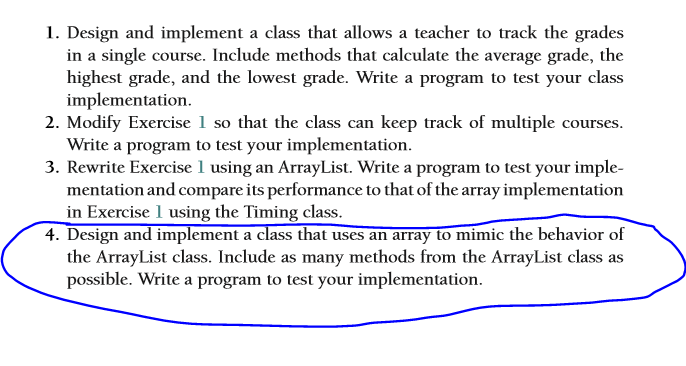 Solved Design and implement a class that allows a teacher to | Chegg.com