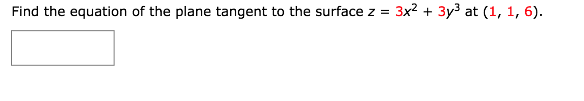 Solved Find the equation of the plane tangent to the surface | Chegg.com