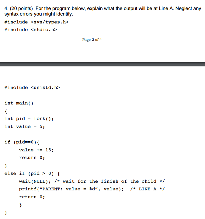 Solved 4. (20 points) For the program below, explain what | Chegg.com Solved 4. (20 points) For the program below, explain what | Chegg.com