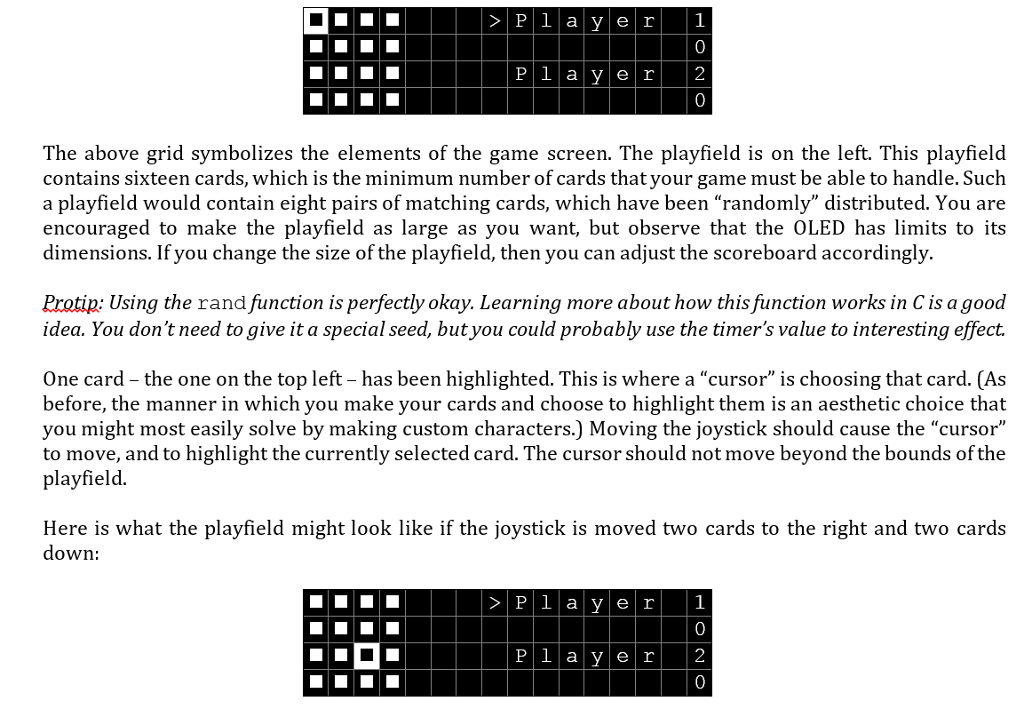 (Using chipKIT pro MX7, a 2-axis Parallax joystick, | Chegg.com