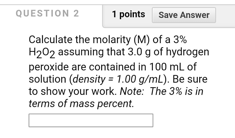 Solved QUESTION 2 1 points Save Answer Calculate the | Chegg.com Solved QUESTION 2 1 points Save Answer Calculate the | Chegg.com