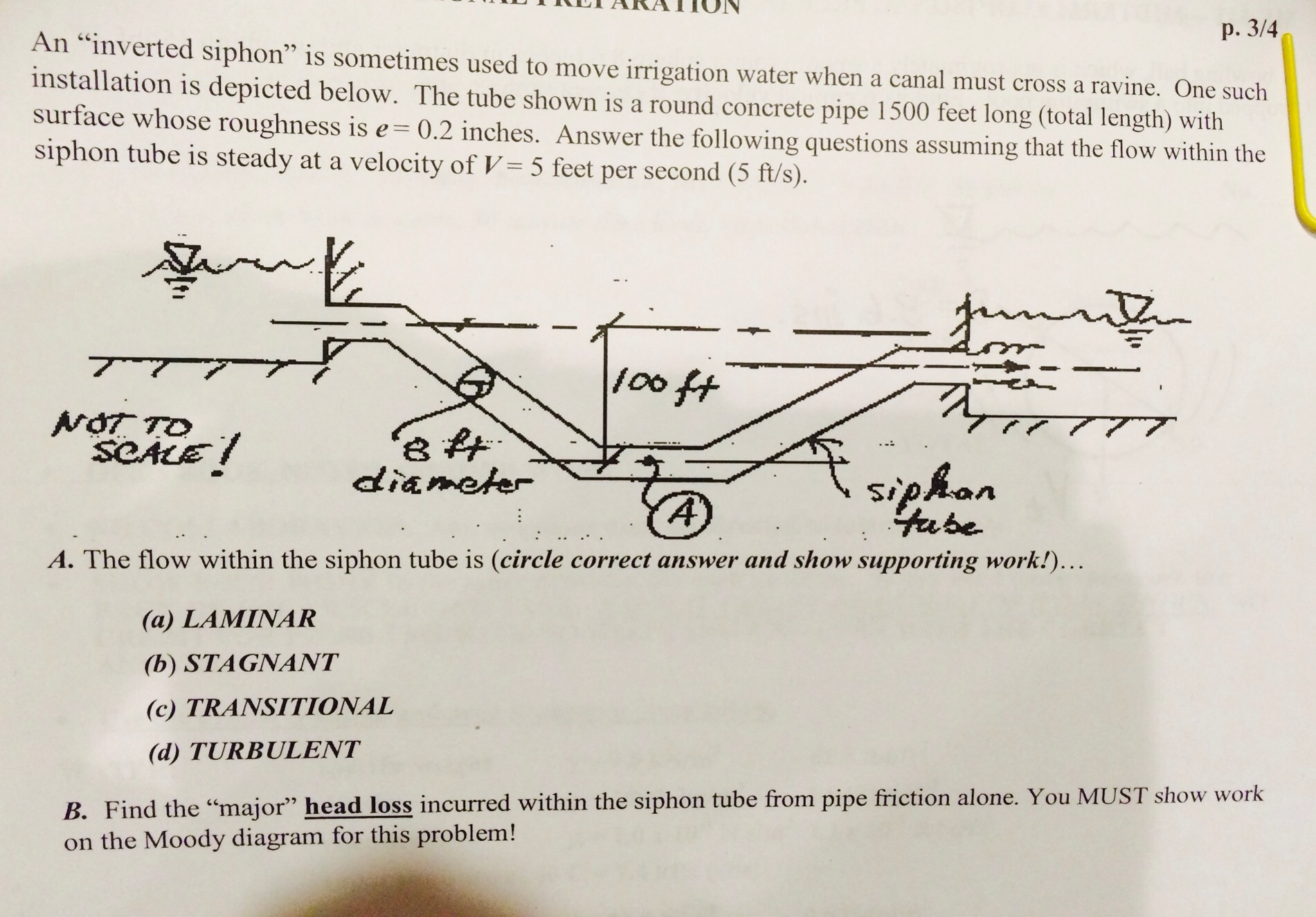 Solved An ''inverted Siphon'' is sometimes used to move | Chegg.com