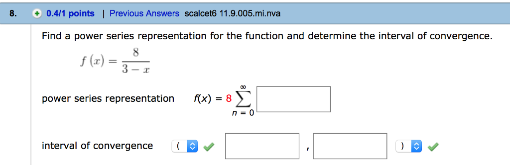 Solved 8. 0.4/1 points | Previous Answers scalcet6 | Chegg.com