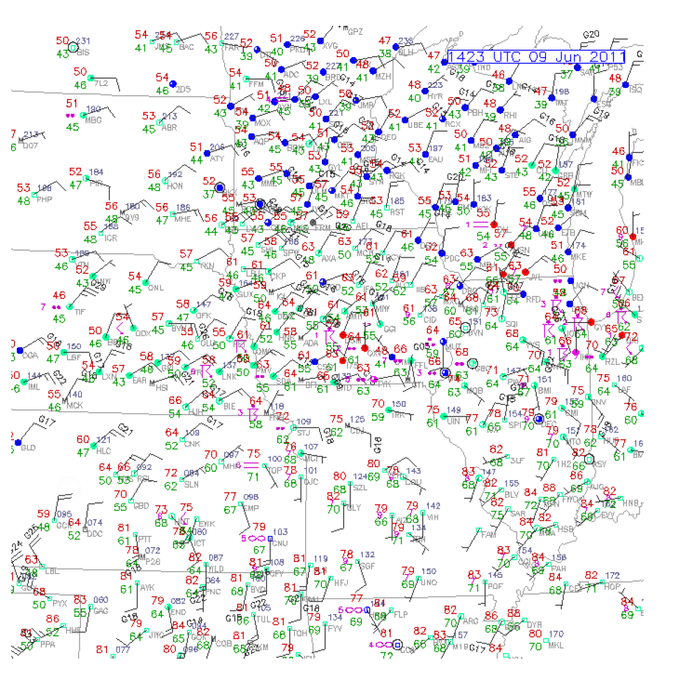 Solved Temperature Gradient: On the surface map below you | Chegg.com