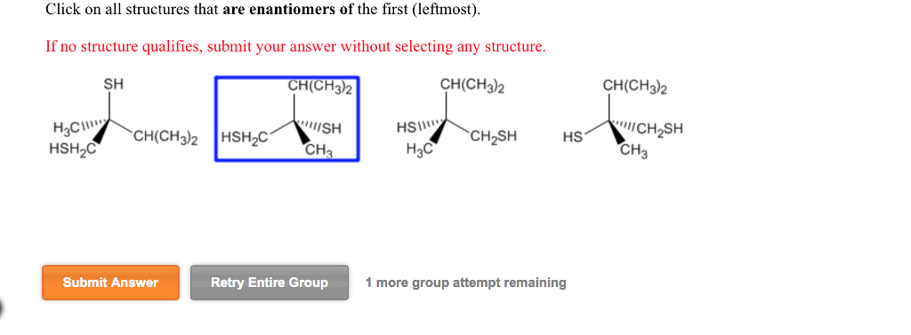 Solved Click on all structures that are enantiomers of the | Chegg.com