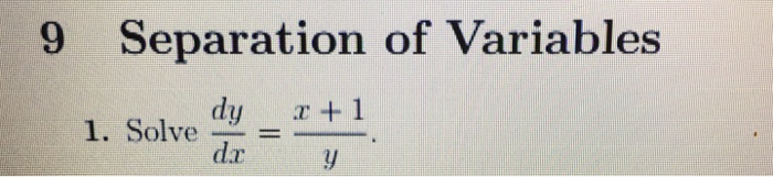 Solved Solve dy/dx = x + 1/y. | Chegg.com