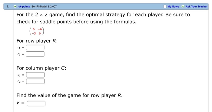 Solved 6. 1/6 points | Previous Answers BerrFinMath1 8.2.006 | Chegg.com