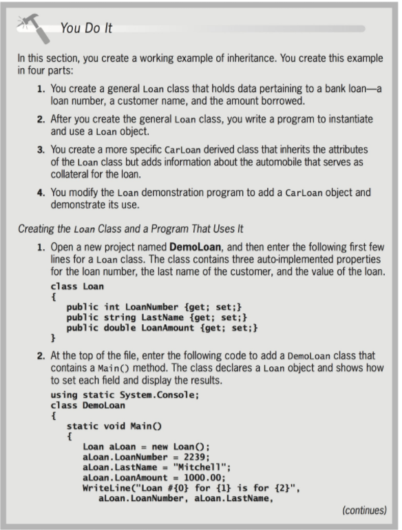 Solved You Do It In this section, you create a working | Chegg.com