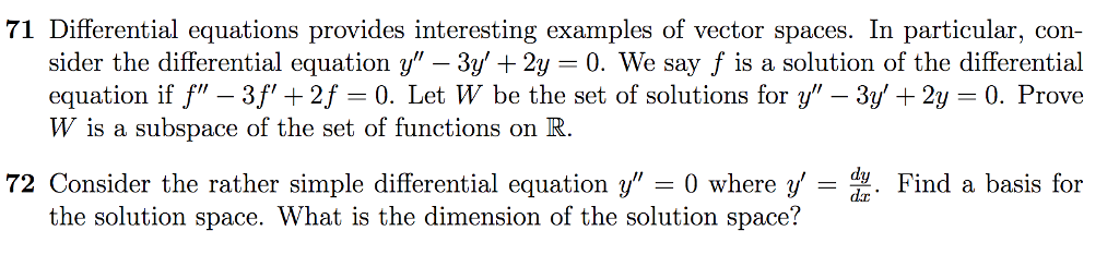 Solved 71 Differential equations provides interesting | Chegg.com