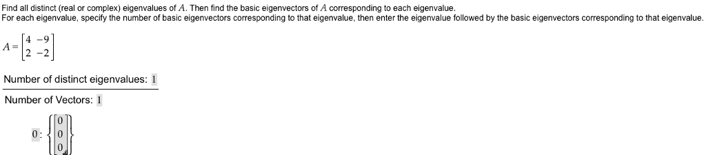 Solved Find all distinct (real or complex) eigenvalues of A. | Chegg.com
