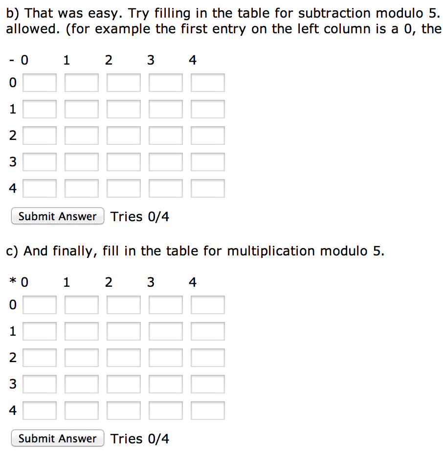 Solved That was easy. Try filling in the table for | Chegg.com