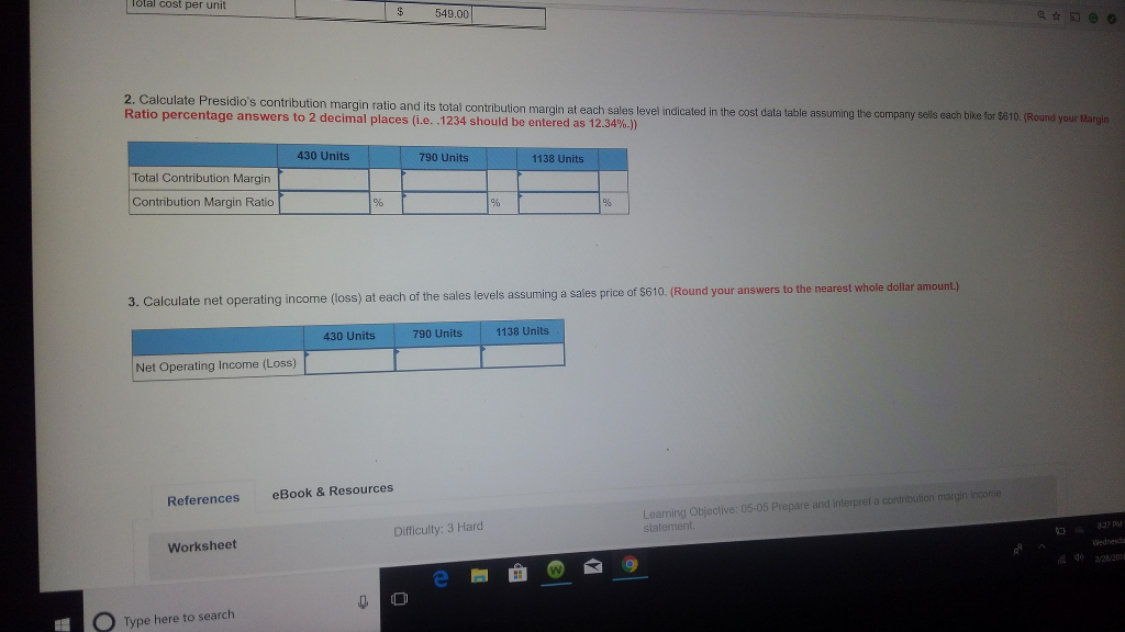 Solved Predicting Cost Behavior, Calculating Contribution | Chegg.com