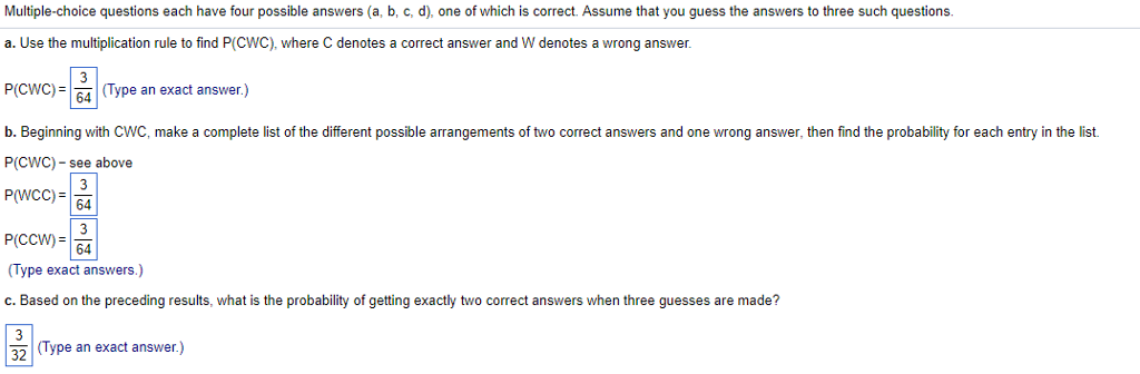 Solved Multiple-choice questions each have four possible | Chegg.com