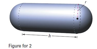 Solved An industrial container is in the shape of a cylinder | Chegg.com