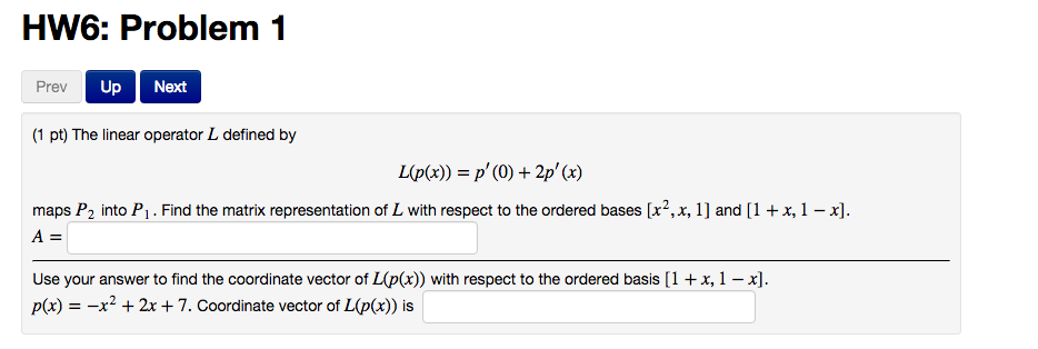Solved The linear operator L defined by L(p(x))=p'(0) + | Chegg.com
