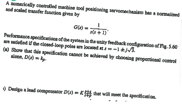 A numerically controlled machine tool positioning | Chegg.com