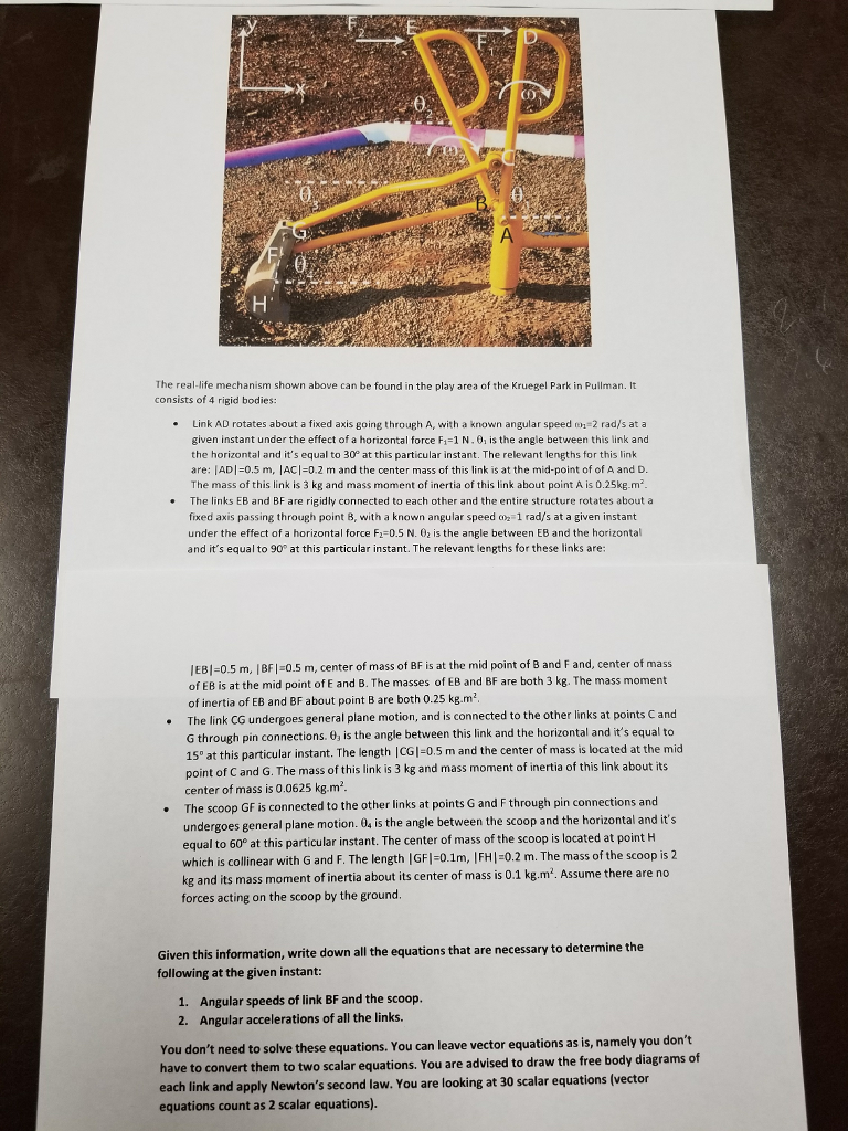 The real-life mechanism shown above can be found in | Chegg.com