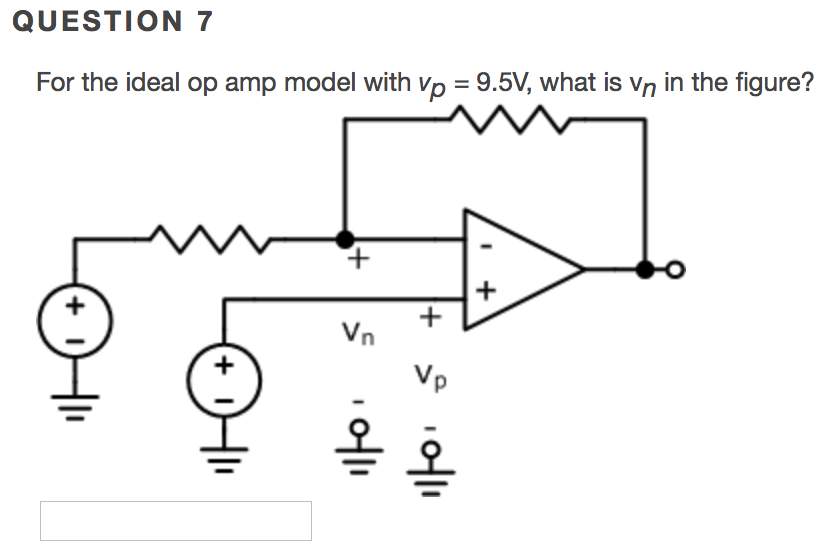 Solved QUESTION 2 For the ideal op amp model with vs = 6V, | Chegg.com
