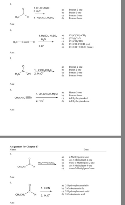 Solved Propane-2-one Butan-2-one Pentan-2-one | Chegg.com