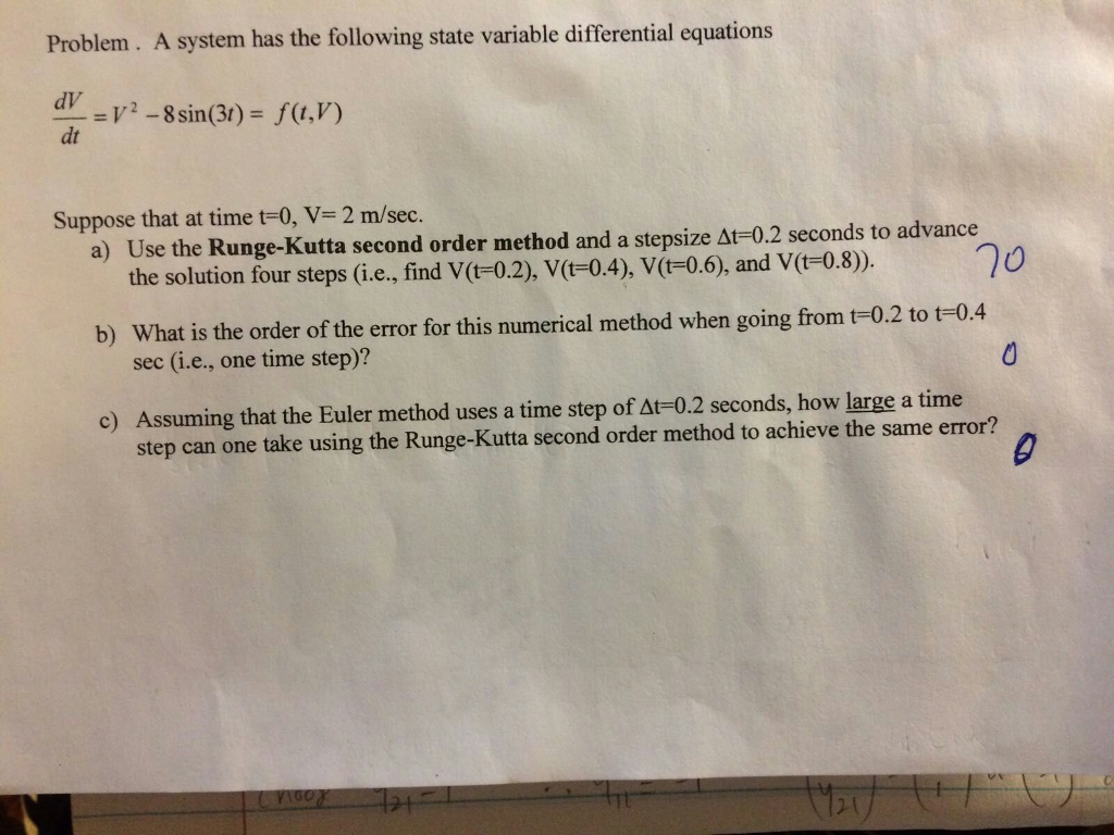Solved A system has the following state variable | Chegg.com