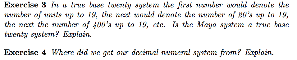 Solved Exercise 3 In a true base twenty system the first | Chegg.com