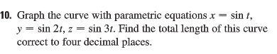 Solved Graph the curve with parametric equations x = sin t, | Chegg.com