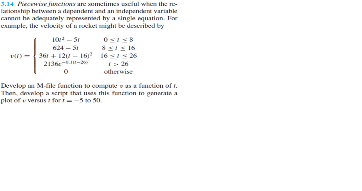 3.14 Piecewise functions are sometimes useful when | Chegg.com