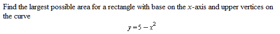 Solved Find the largest possible area for a rectangle with | Chegg.com