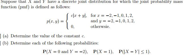 Solved Suppose that X and Y have a discrete joint | Chegg.com