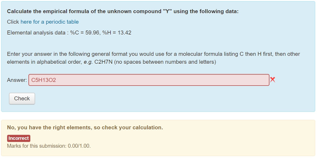 Solved What is the empirical formula of the unknown compound | Chegg.com