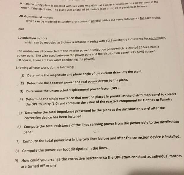 Solved Displacement Power Factor | Chegg.com