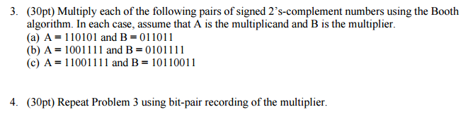 Multiply Each Of The Following Pairs Of Signed