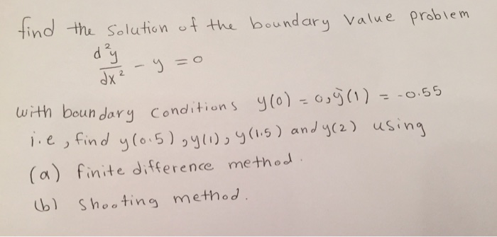 Numerical Boundary Value Problem
