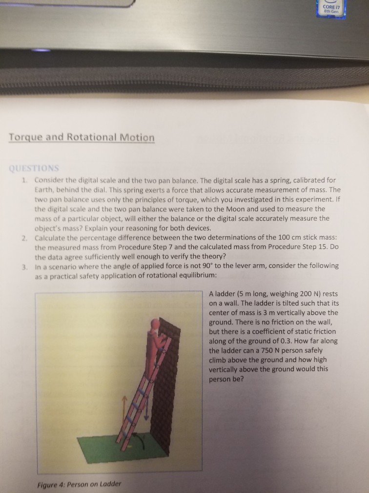 Solved Torque and Rotational Motion 0.156 PART | Chegg.com