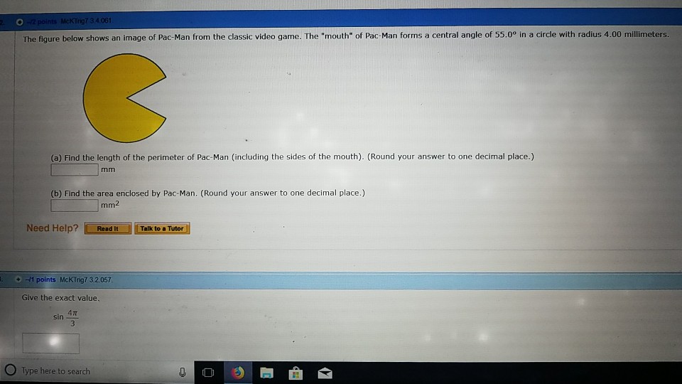 Solved The figure below shows an image of Pac-Man from the | Chegg.com