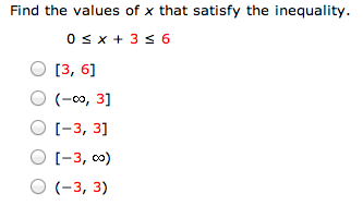 Solved Find the values of x that satisfy the inequality. 0 | Chegg.com