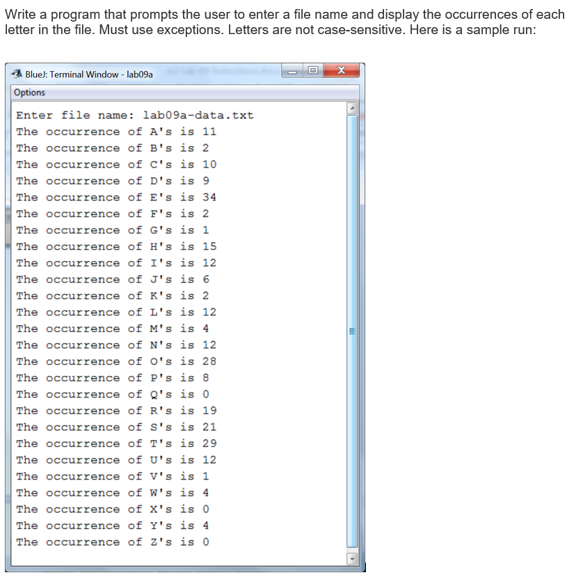 Solved Write a program that prompts the user to enter a file | Chegg.com