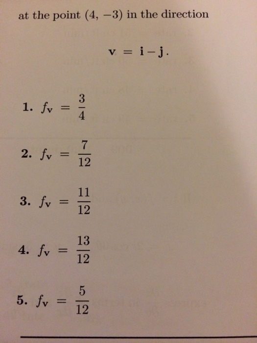 Solved Directional derivative Multivariable calculus1.5 2.-5 | Chegg.com
